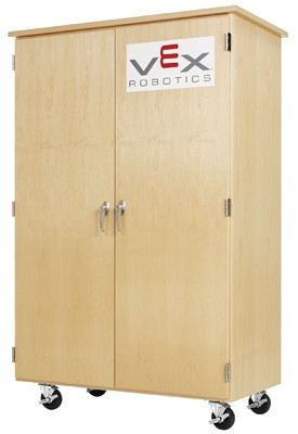 Diversified Woodcrafts Robot Compartment Storage Cabinet - With Vex ...