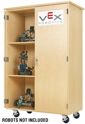 Diversified Woodcrafts Robot Compartment Storage Cabinet - With Vex ...