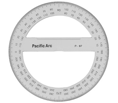 Pacific Arc Circular Protractor, 6" - Paxton/Patterson