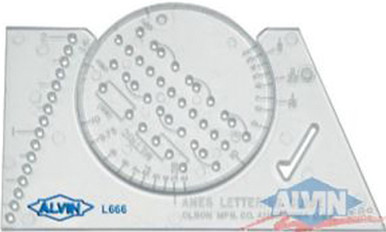 Ames Lettering Guide - 1/16" To 1-1/2"H Guide Lines - Paxton/Patterson