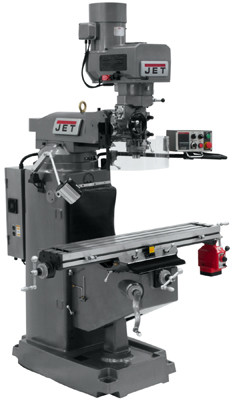 Jet EVS Milling Machine - 3HP, 230V, 3Ph -Table Size 9" x 49" - Paxton ...