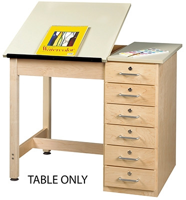 Diversified Woodcrafts Drawing/Drafting Table - 36"W x 24"D x 30"H ...