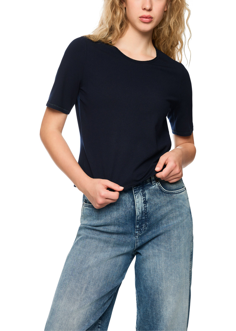 MARC CAIN ADDITIONS Midnight Blue Sweater Knitted In Germany | ZA 41.09 M11