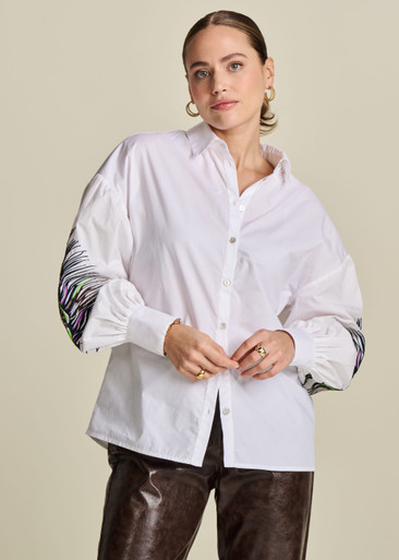 POM Blouse - Maxime Feather White