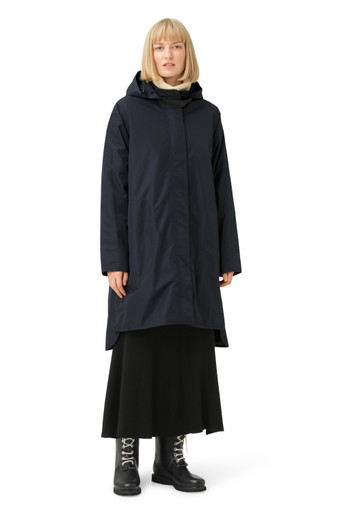 ILSE JACOBSEN Dark Indigo Padded Raincoat