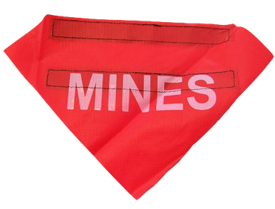 Minefield Marking Sign Orange