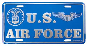 US Air Force License Plate