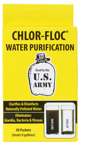 Chlor Floc Military Water Purification Powder Packets - Army Surplus ...
