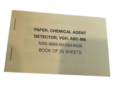 M8 Chemical Agent Detector Paper - Army Surplus Warehouse, Inc.