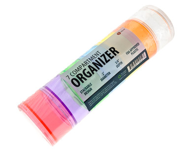 7-Compartment Stackable Organizer with Lid