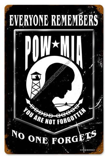 POW BLACK VINTAGE SIGN