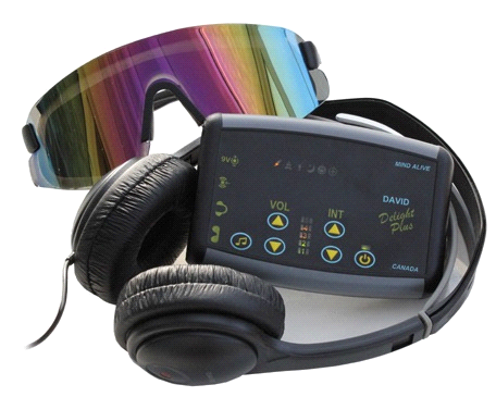 Mind Alive David DELIGHT PLUS Light & Sound Machine w/ 25 Sessions