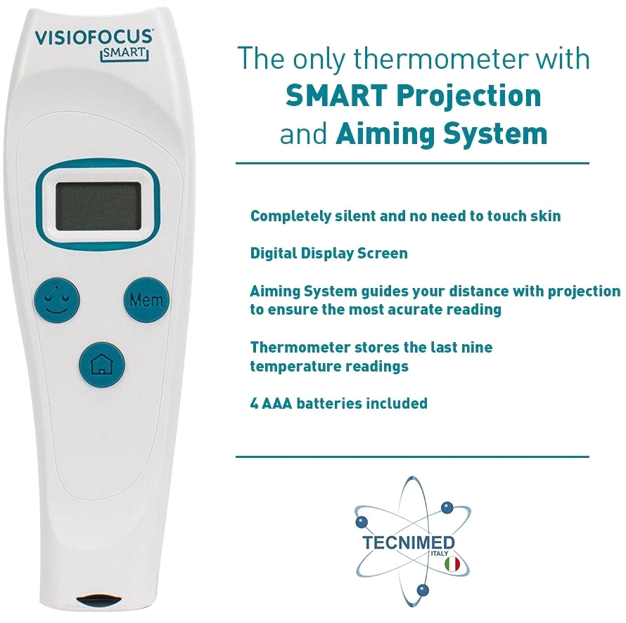 Visiofocus Smart Silent No Touch Projection Thermometer
