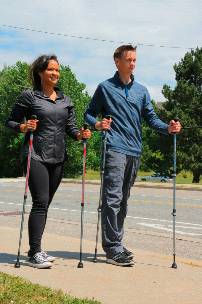 Urban Poling Activator Fitness Exercise Assisted 2-Piece Walking Poles