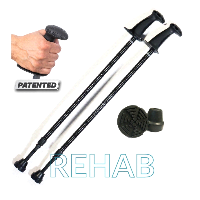 Urban Poling Evening Black Activator Exercise Assisted 2-Piece Walking ...