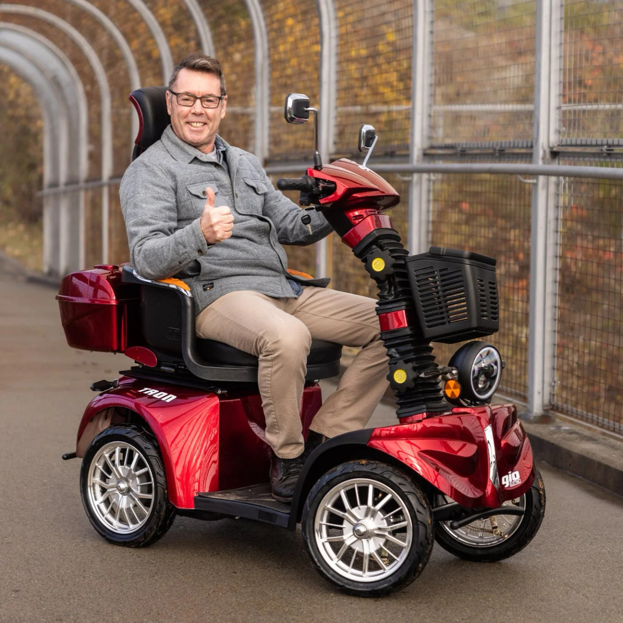 Gio Tron 4-Wheel Smart Mobility Electric Scooter EScooter 4 Wheeler