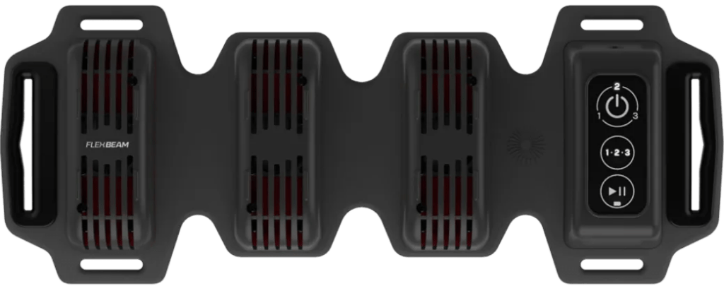 FlexBeam Infrared LED Light Therapy Recovery Wearable Device Charcoal