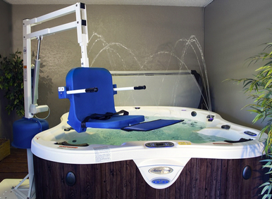 Aqua Creek Spa Lift Nebula Pool Lift Chair for Elevated Pools and Spas ...
