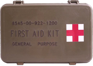 Elite First Aid FA101 General Purpose Military Issue Case Aid Kit GI Box