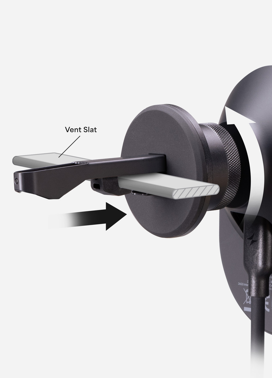 mophie Qi2 Wireless Charging Car Vent Mount (MagSafe compatible)