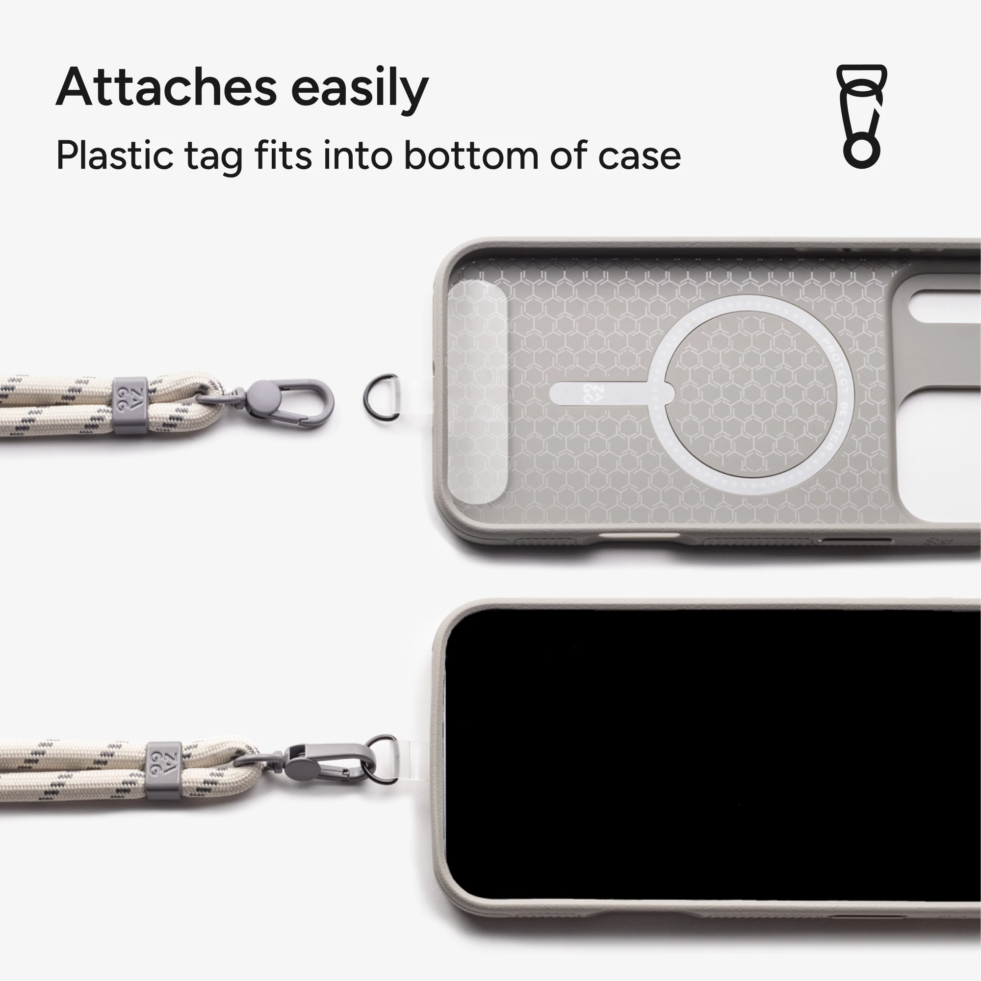 ZAGG Adjustable lanyard with case attachment
