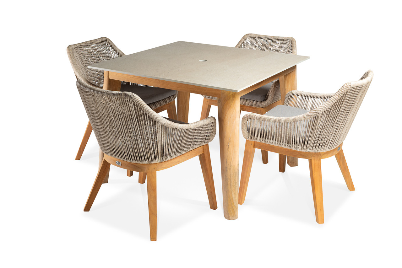 Essential Dining Table with Square Ceramic Top