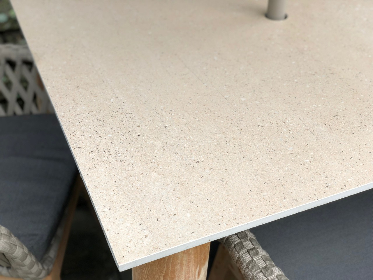 Essential Dining Table with Square Ceramic Top