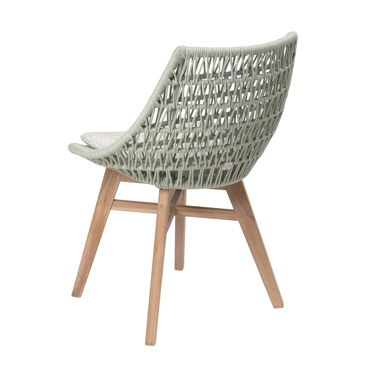 Edge Rope Dining Chair with Dune Cushion, Set of 2