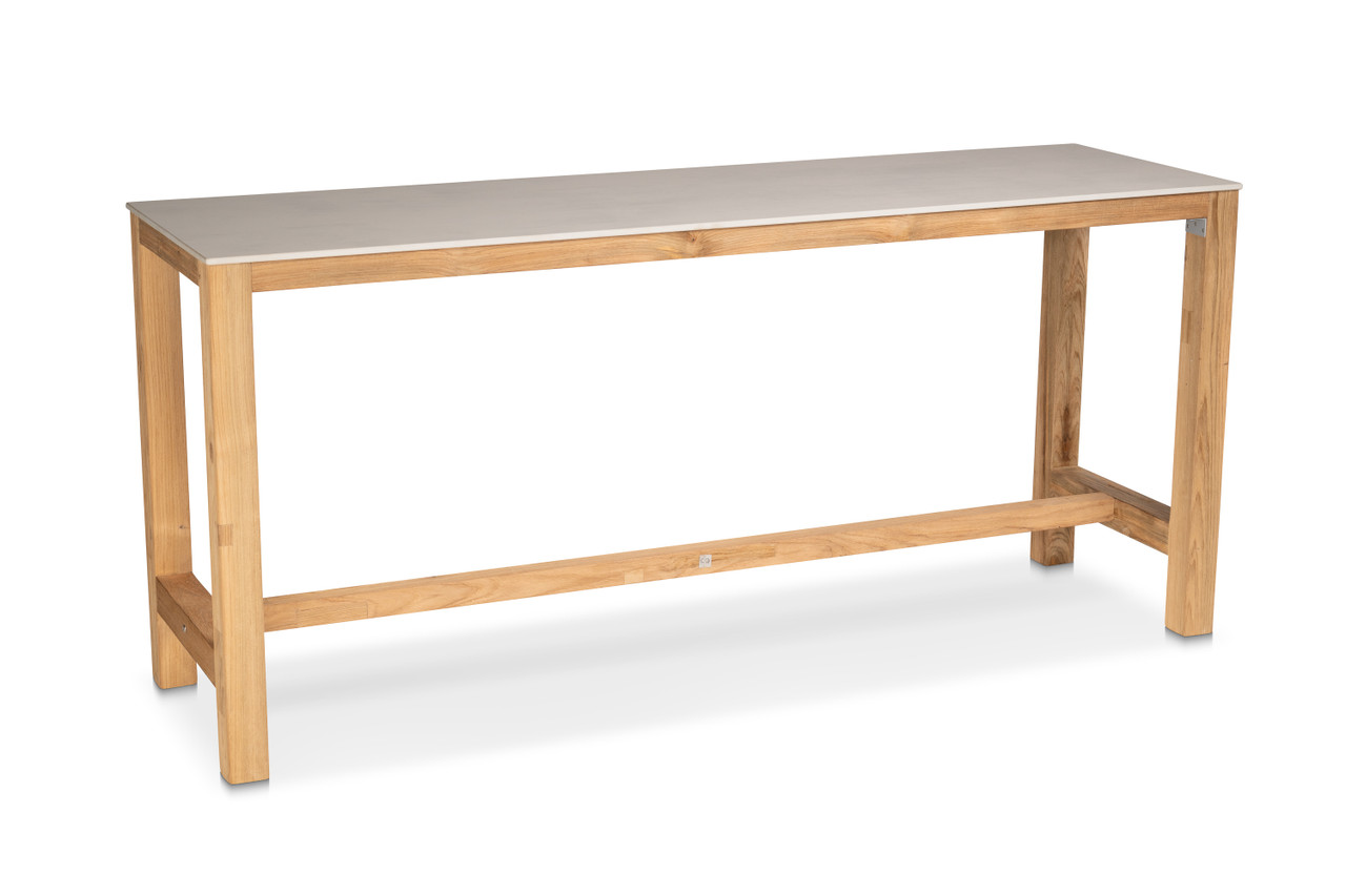 Fresco Ceramic Top Counter Height Table - Taupe