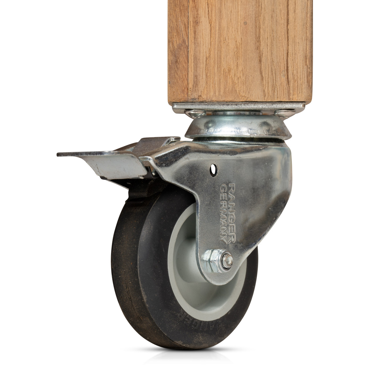 Fresco 59" Ceramic Top Console Table on Wheels - Taupe