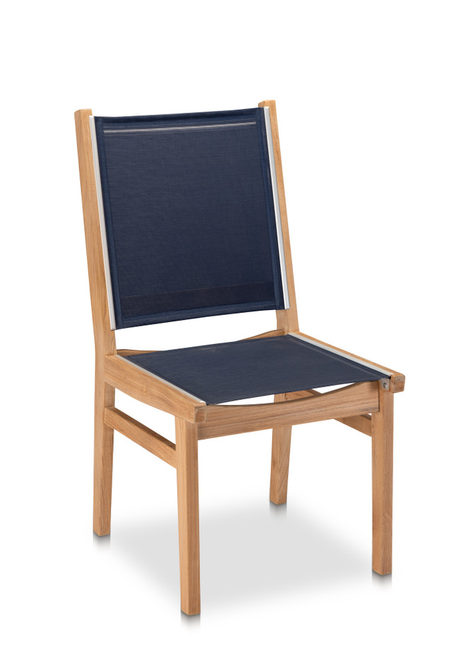 Bayhead Sling Stacking Side Chair, Navy