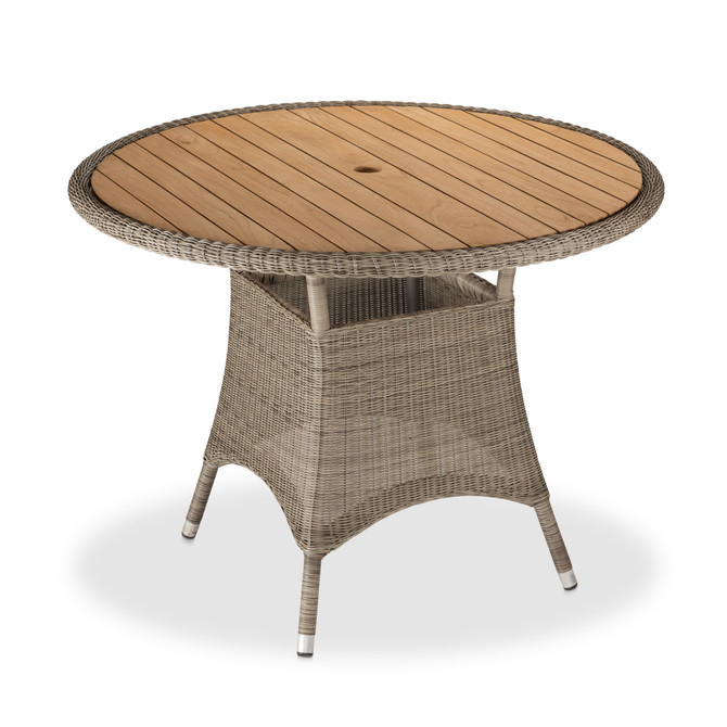 Savannah 40" Round Dining Table - White Coral, Grey - CO9 Design