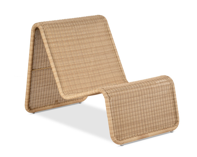 Wave Stackable Lounge Chair - Natural Set of 2