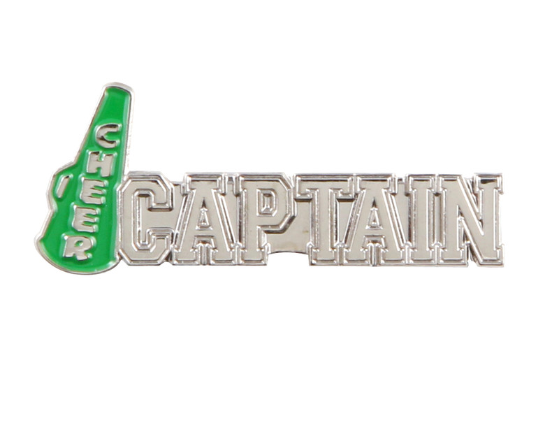 Cheer Captain (8 Color Options) Lapel Pin - PinCentives