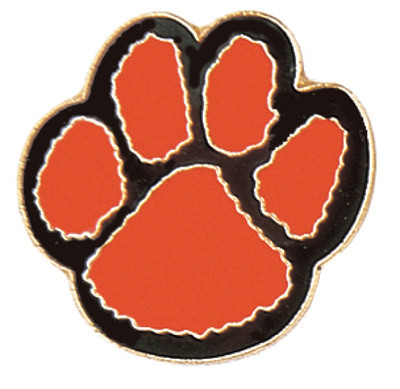 Paw Print Mascot Lapel Pin
