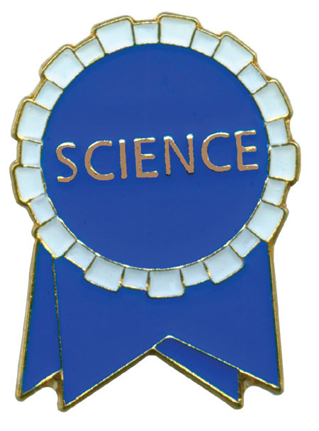 Science Ribbon blue/white
