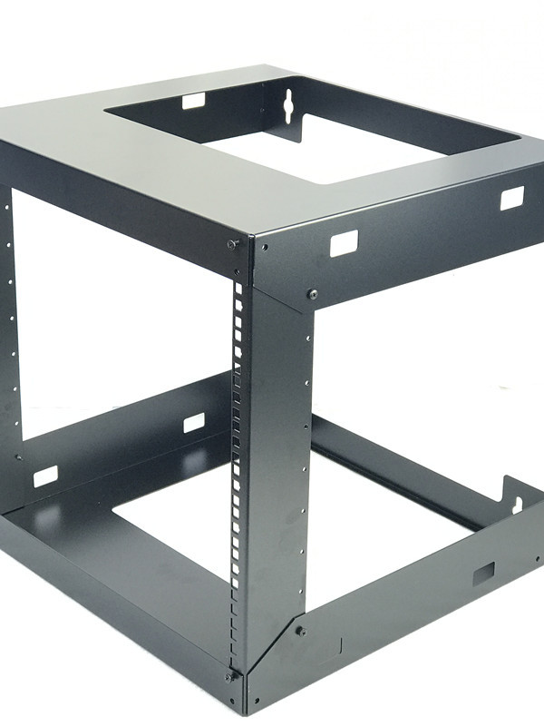 8U Wall Mount Open Frame 19" Server Equipment Rack Threaded 18 inch ...
