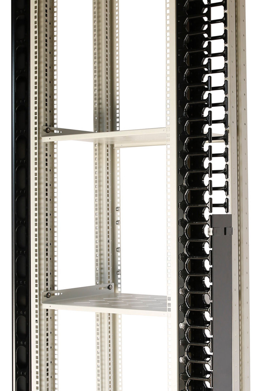 42 U Vertical Plastic Cable Manager For Servers Racks Cabinets One