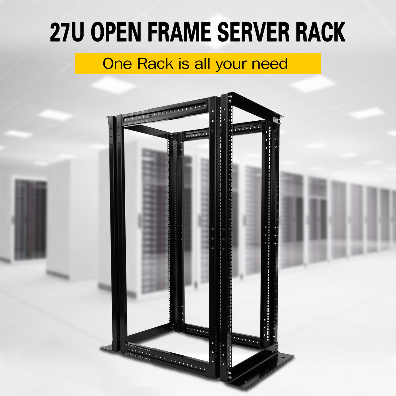 4 Post Server Rack: 27U 4 Post Server Rack Open Frame Data Network ...