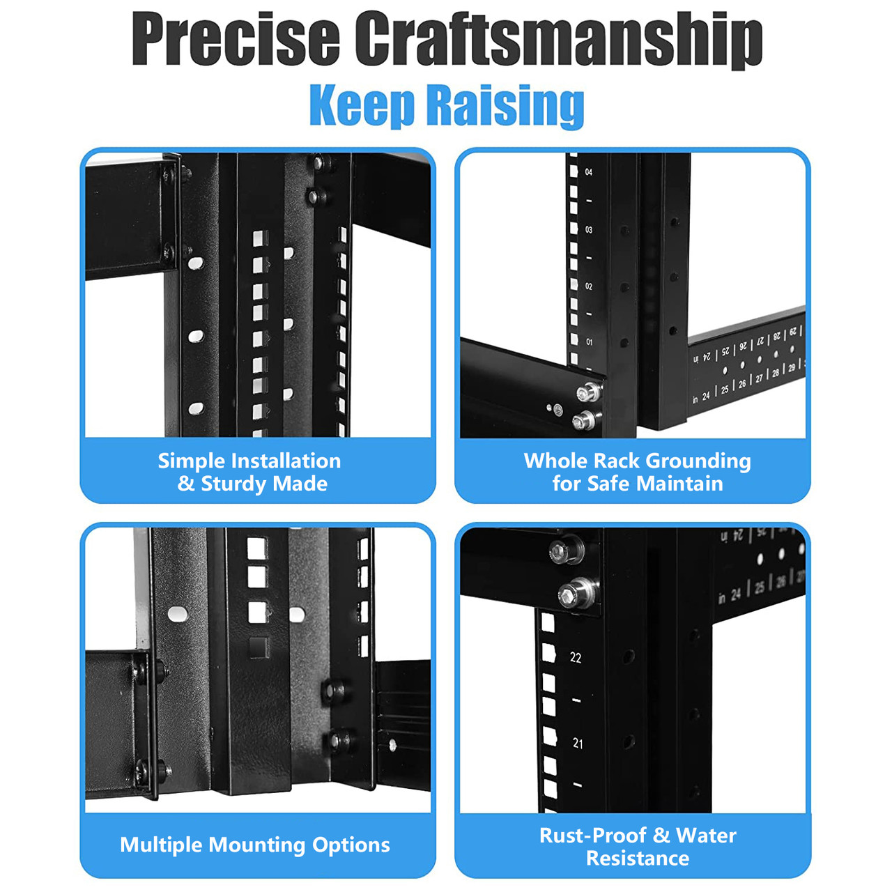 4 Post Server Rack: 27U 4 Post Server Rack Open Frame Data Network ...