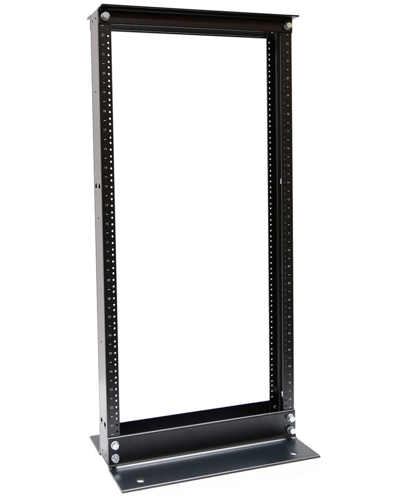 New 22U 3.5FT 2 Post Open Frame Data Network Relay Servers Rack 19 ...