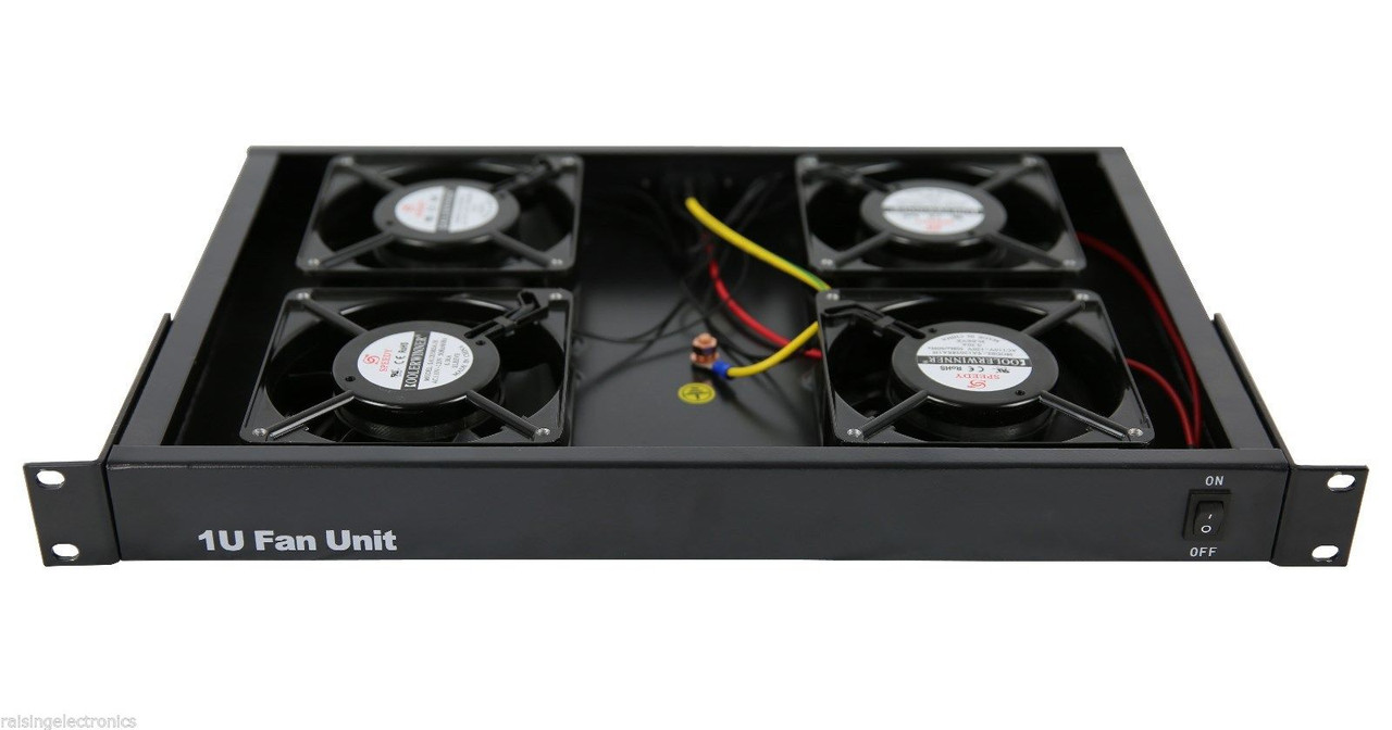 1U Rack Mount Fan Unit With 4 Fans For Servers Racks Cabinets - Raising ...