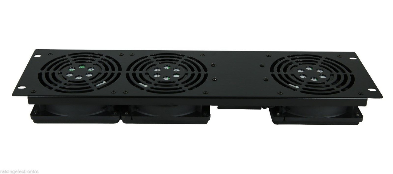 19" Rack Mount Cooling Fan System 3U Panel with 3 Fan Units - Raising ...