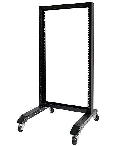 15U Rack: Movable 19'' 2 Post Open Frame Heavy Duty IT Network Data ...
