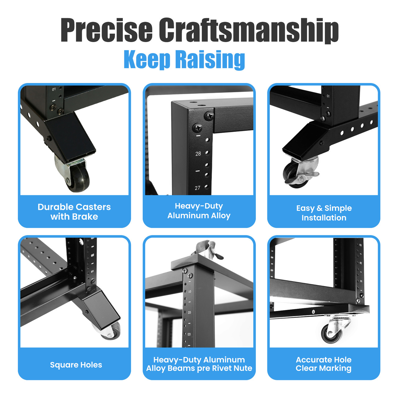 4 post server rack - 28U It Network 4 Post Open Frame 19" Server Rack ...