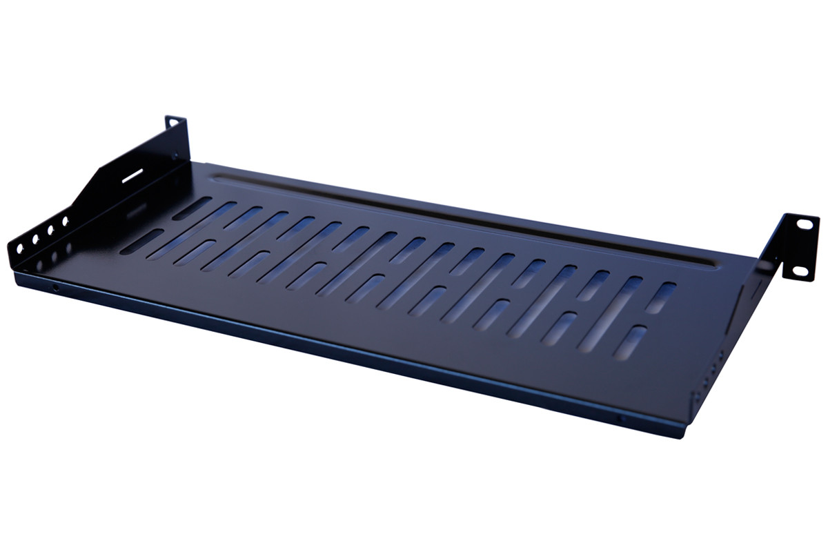 2 Pack-19" Vented Steel 2U Relay Rack Mount Cantilever Network Shelf 12 ...