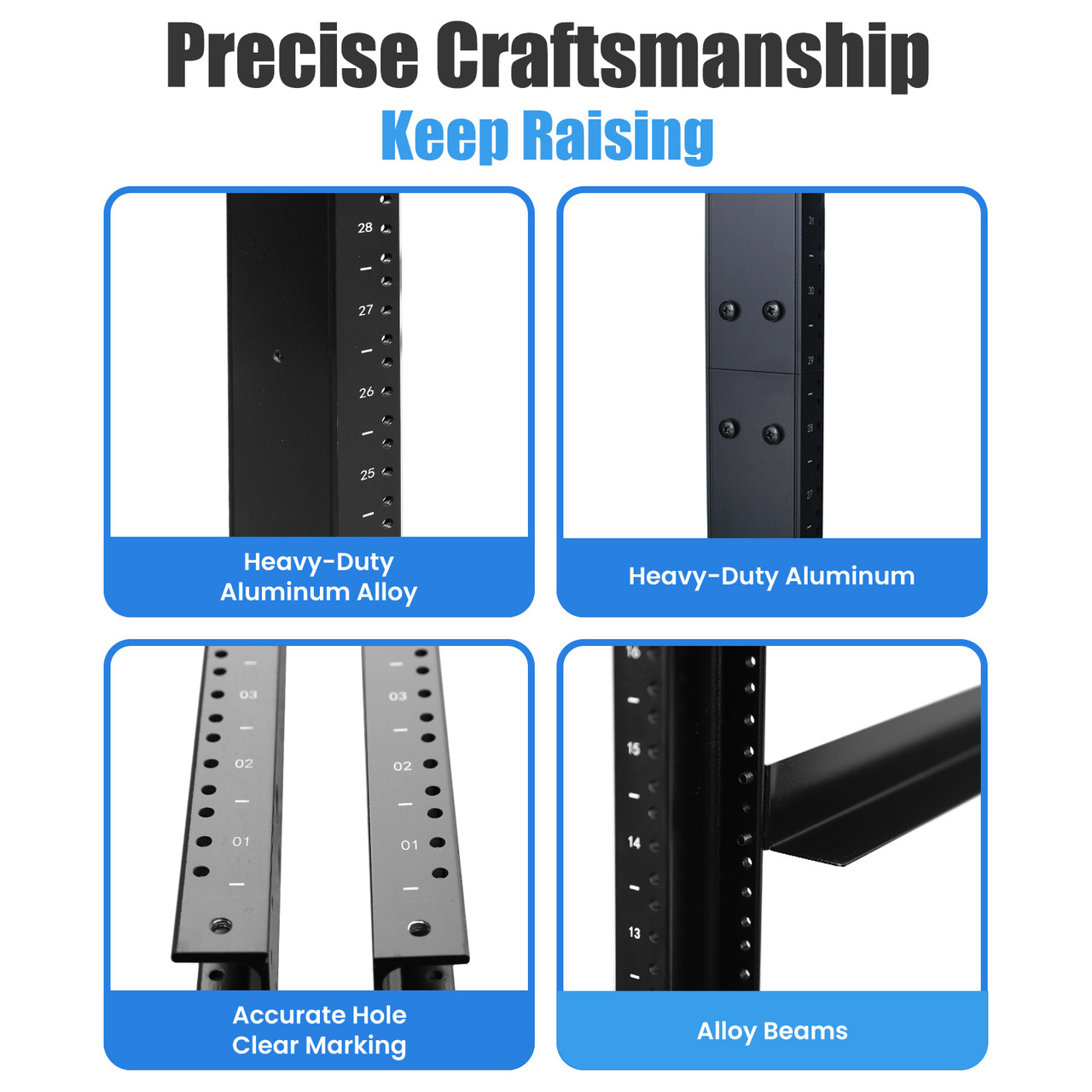 4 post server rack - NEW 27U 4 Post Open Frame Server Rack Enclosure 19 ...