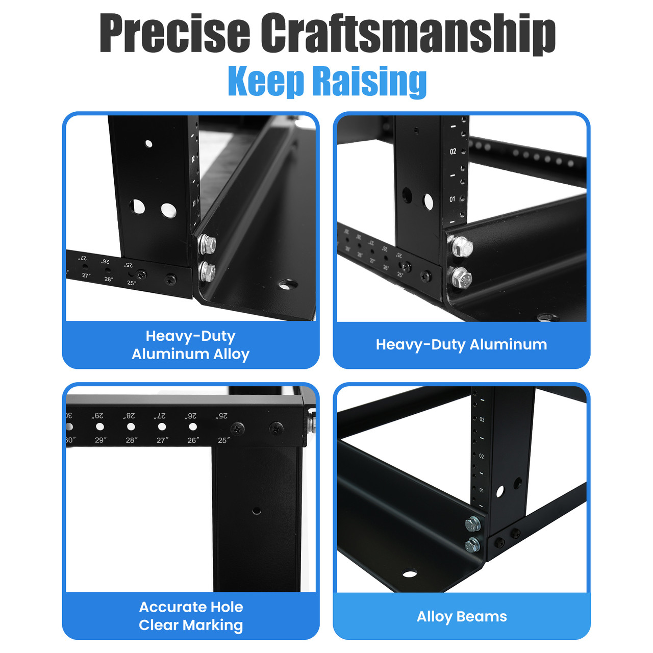 4 post server rack - NEW 27U 4 Post Open Frame Server Rack Enclosure 19 ...