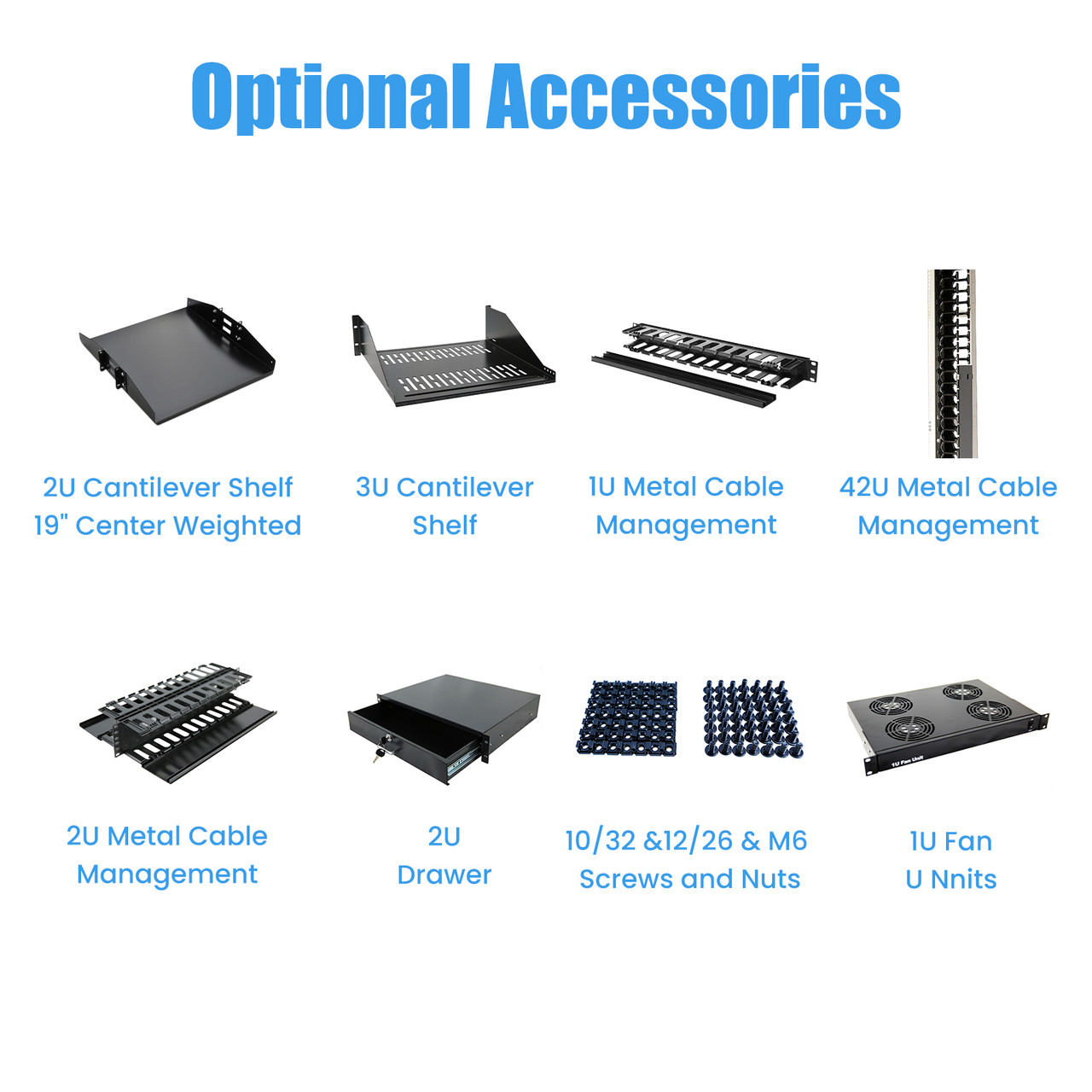 Raising Electronics 12U Wall Mount Open Frame 19 Inch Server Equipment ...