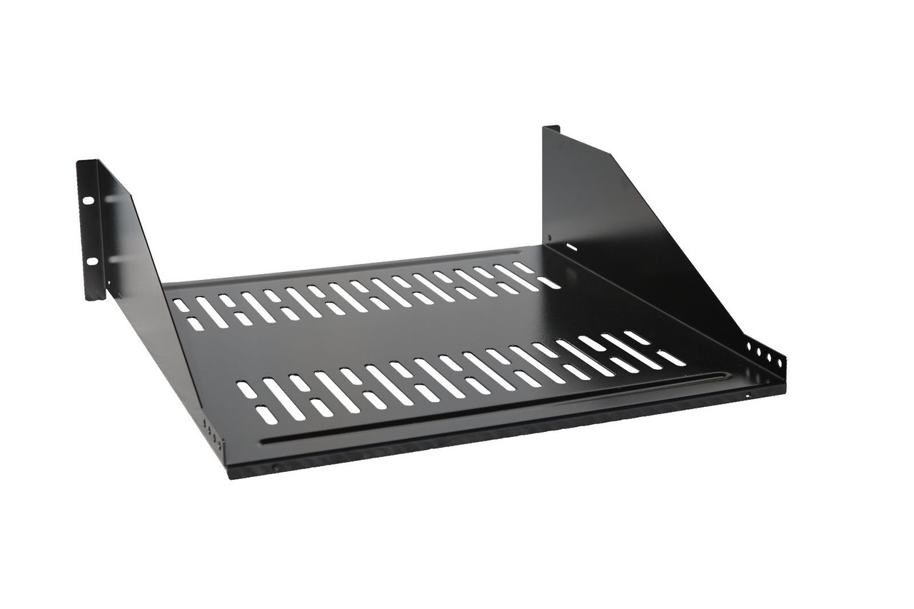 19'' Vented Steel 3 Space 3U Relay Rack Mount Cantilever Network Shelf ...